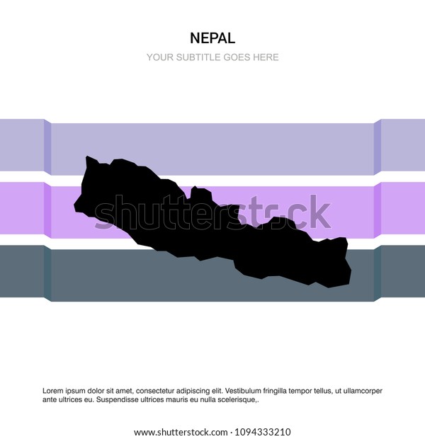 Nepal Map Creative Design Vector Stock Vector (Royalty Free) 1094333210 ...