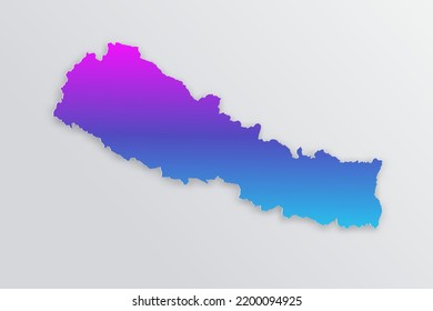 Nepal Map World Map International Vector Stock Vector (Royalty Free ...