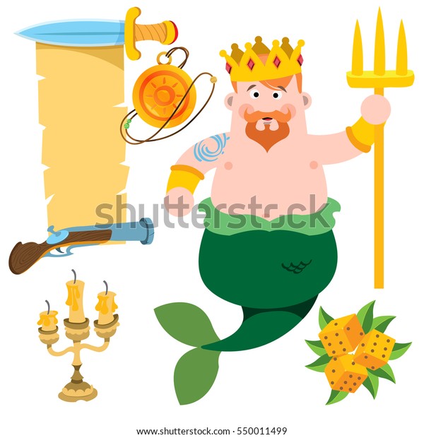 Neptune Banner Old Parchment Space Text Stock Vector (Royalty Free ...