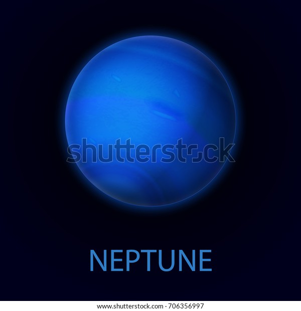 Neptune Realistic Planet Solar System Gas 스톡 벡터(로열티 프리) 706356997 ...