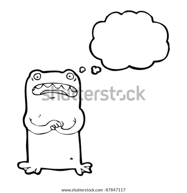 Nervous Frog Cartoon Stock Vector (Royalty Free) 87847117 | Shutterstock