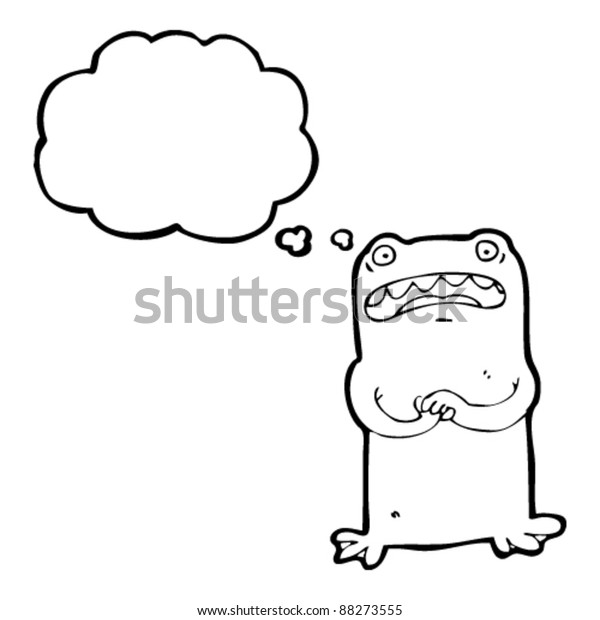 Nervous Frog Cartoon Stock Vector (Royalty Free) 88273555 | Shutterstock
