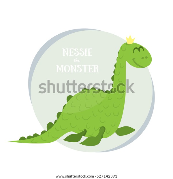 Nessie Monster Flat Vector Illustration Loch Stock Vector (Royalty Free ...