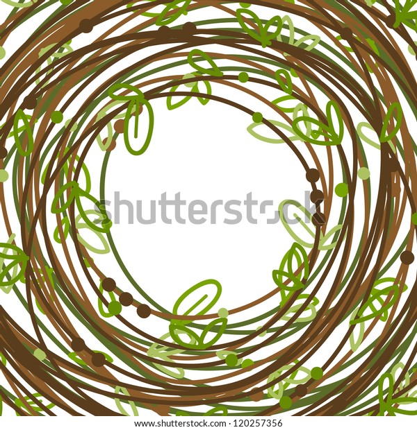 Nest Frame Your Design Stock Vector (Royalty Free) 120257356 | Shutterstock