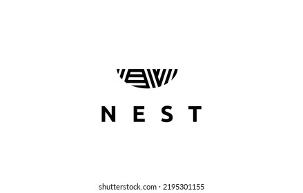 Nest Logo Design Your Project Stock Vector (Royalty Free) 2195301155 ...