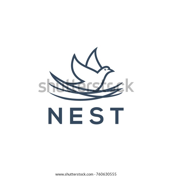 Nest Logo Template Vector Illustration Stock Vector (Royalty Free ...