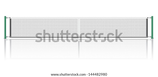 Net Game Tennis Vector Illustration Isolated Stock Vector (Royalty Free ...
