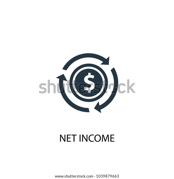 Net Income Icon Simple Element Illustration Stock Vector (Royalty Free ...