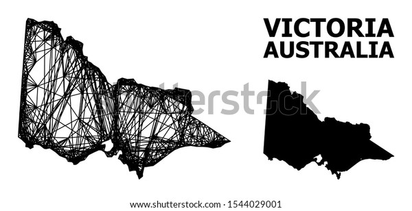 Net Vector Map Australian Victoria Linear: เวกเตอร์สต็อก (ปลอดค่า ...