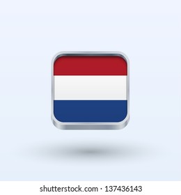 Indonesia Flag Icon Square Form On Stock Vector (Royalty Free ...