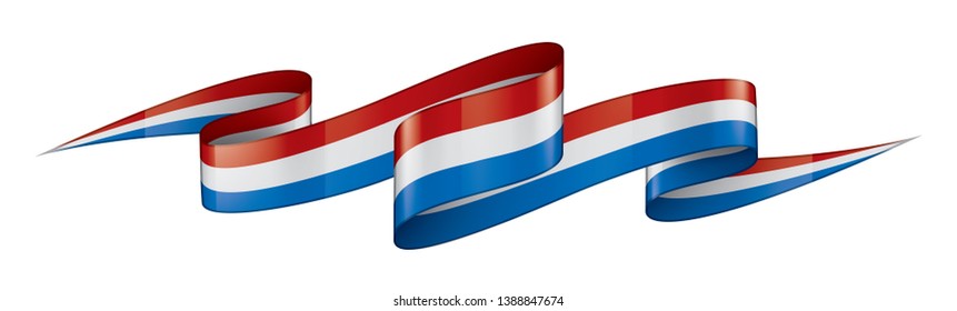 Netherlands Flag Vector Illustration On White Stock Vector (Royalty ...