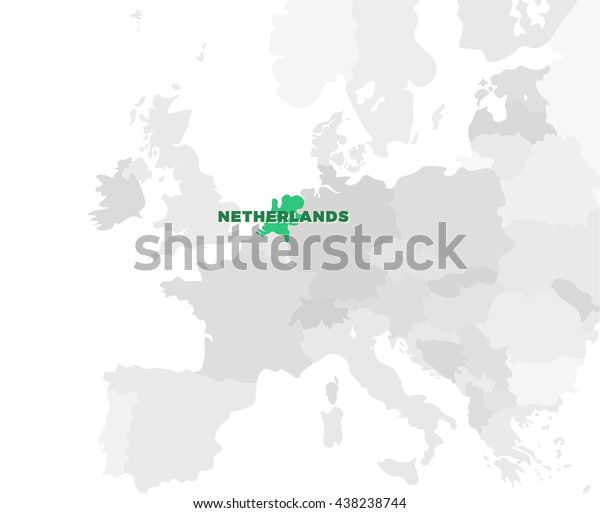 Netherlands Location Modern Detailed Map All: เวกเตอร์สต็อก (ปลอดค่า ...