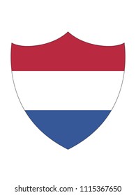 Netherlands Shield Flag Stock Vector (Royalty Free) 1115367650 ...
