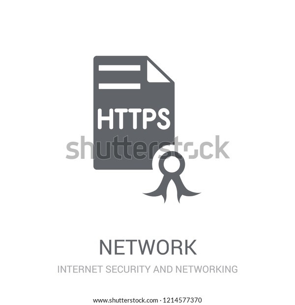 Network Certificate Icon Trendy Network Certificate Stock Vector ...