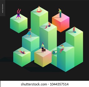 Network Concept Vector Illustration Scheme Showing Stock Vector ...