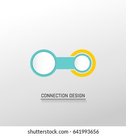 Network Connection Design Business Concept Isolated Stock Vector ...