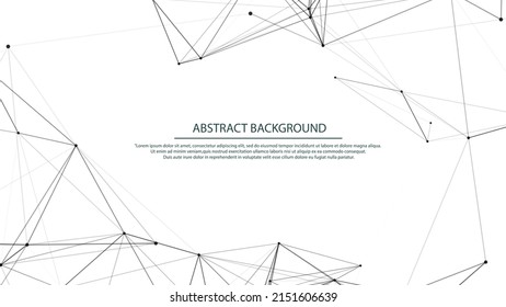 Network Connection Technology Abstract White Background Stock Vector ...