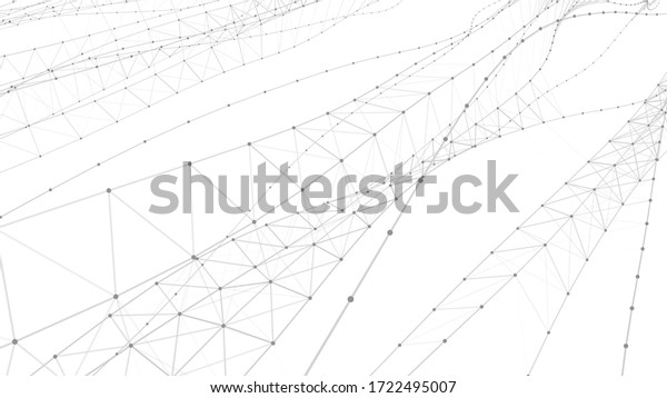 Network Dots Connected By Lines Dna Stock Vector (Royalty Free ...