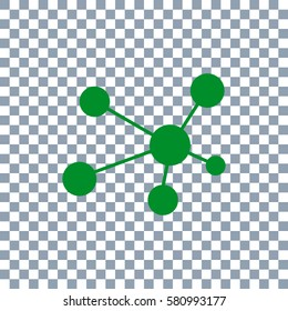Network Icon Dark Green Icon On: vector de stock (libre de regalías ...