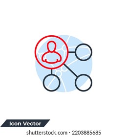 Network Icon Logo Vector Illustration Social Stock Vector (Royalty Free ...