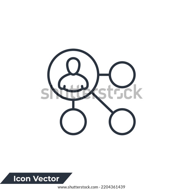 Network Icon Logo Vector Illustration Social Stock Vector (Royalty Free ...