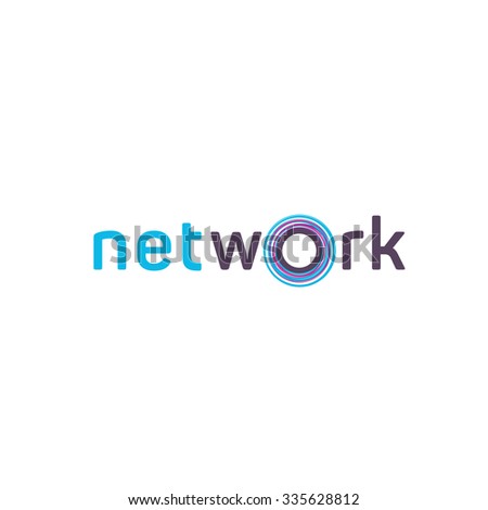 Network Logo Circles Logo Media Logo Stock Vector (Royalty Free ...