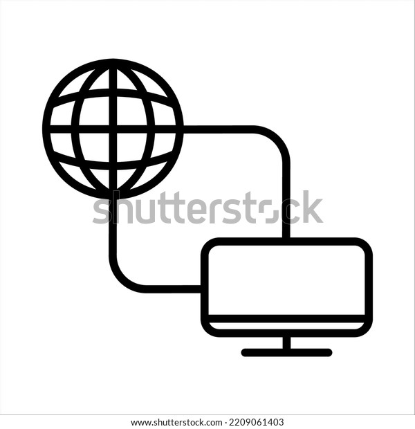 Network Server Icon Logo Design Vector Stock Vector (Royalty Free ...