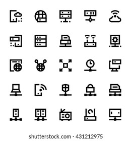 Internet Protocol Icons Set Simple Set Stock Vector (Royalty Free ...