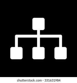 Network White Vector Icon Stock Vector (Royalty Free) 331631984 ...