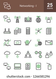 Networking Line Icons Stock Vector (Royalty Free) 1266581296 | Shutterstock