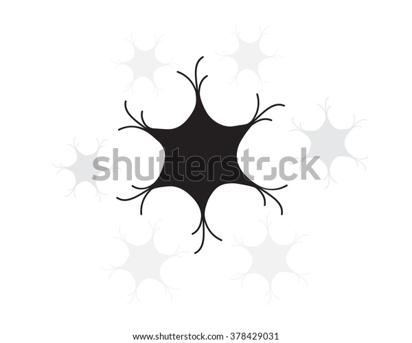 Neuron Sign Design Graphic Element Isolated Stock Vector (Royalty Free ...