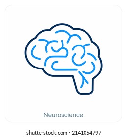 Neuroscience Brain Icon Concept Stock Vector (Royalty Free) 2141054797 ...