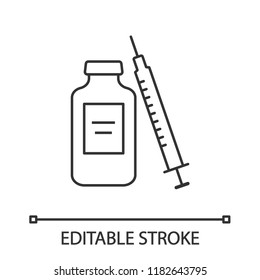 Neurotoxin Linear Icon Thin Line Illustration Stock Vector (Royalty ...