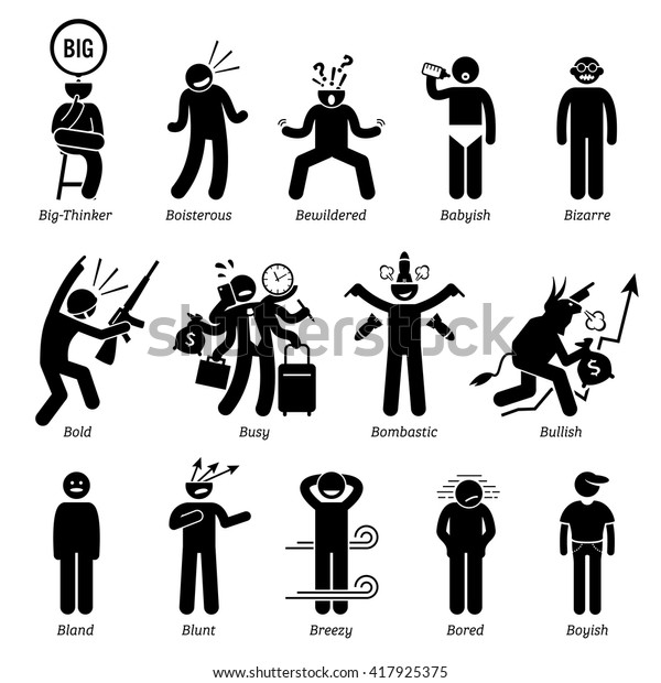 Neutral Personalities Character Traits Stick Figures : image ...