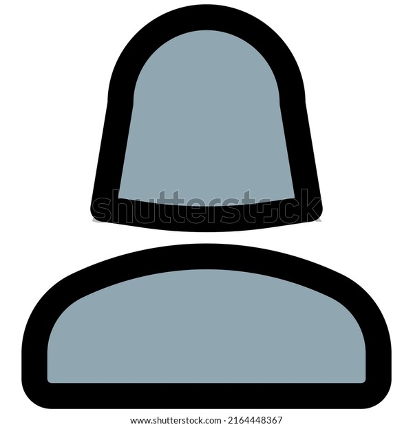 Neutral Portrait Single Female User Online Stock Vector (Royalty Free ...
