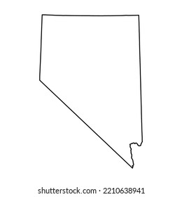 Nevada Map Shape United States America Stock Vector (Royalty Free ...