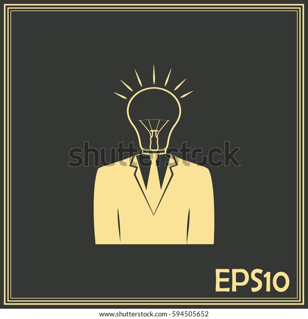 New Bright Idea Form Human Head Stock Vector (Royalty Free) 594505652 ...