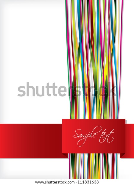 New Brochure Design Thin Ribbons Origami Stock Vector (Royalty Free ...