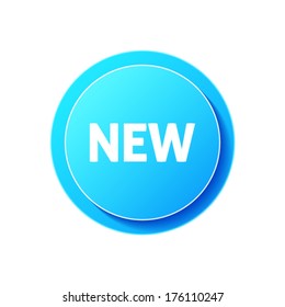 New Circular Icon On White Background Stock Vector (Royalty Free ...