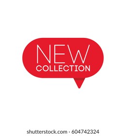 New Collection Label Design Stock Vector (Royalty Free) 604742324 ...