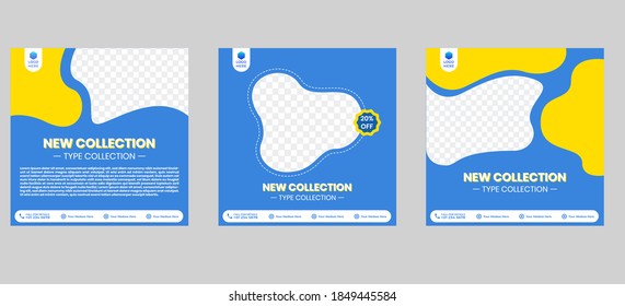 New Collection Template Design Template Introducing Stock Vector ...
