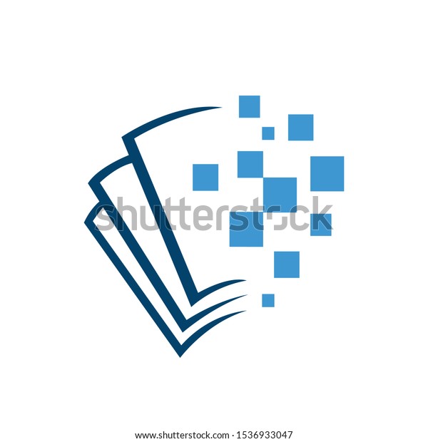 New Ebook Logo Design Vector Electronic Stock Vector (Royalty Free ...