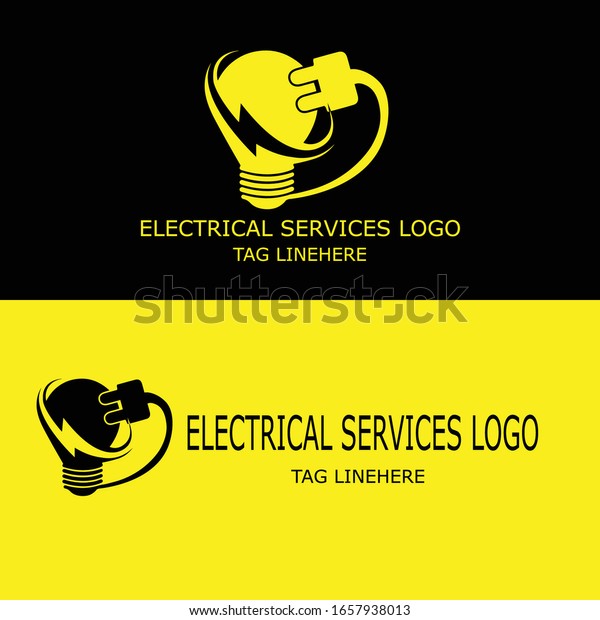 New Electrical Logo Design Serves Stock Vector (Royalty Free ...
