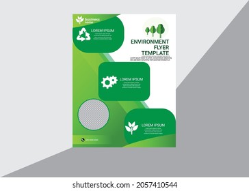New Environment Vector Flyer Template Illustration Stock Vector ...