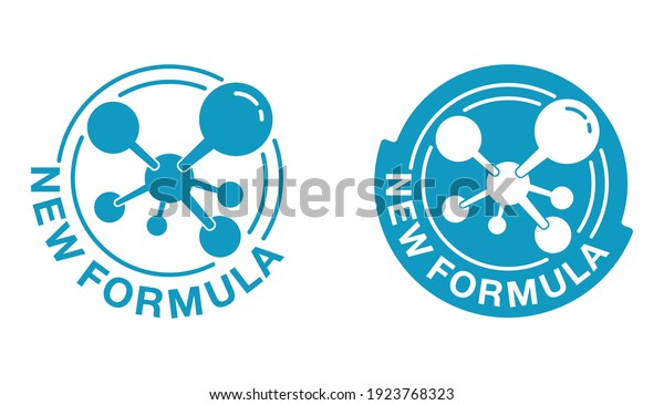 New Formula Sticker Badge Circular Form Stock Vector (Royalty Free ...