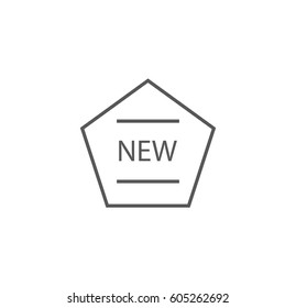 New Icon Linear Style Isolated Vector Stock Vector (Royalty Free ...