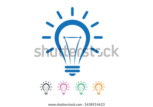 New Idea Icon Vector On White Stock Vector (Royalty Free) 1638914623 ...
