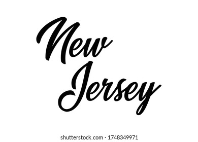 307 New jersey script Images, Stock Photos & Vectors | Shutterstock