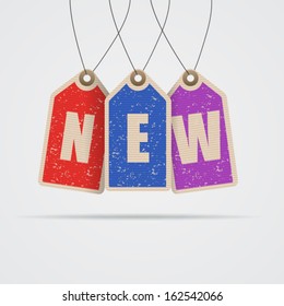 New Labels Sign Stock Vector (Royalty Free) 162542066 | Shutterstock