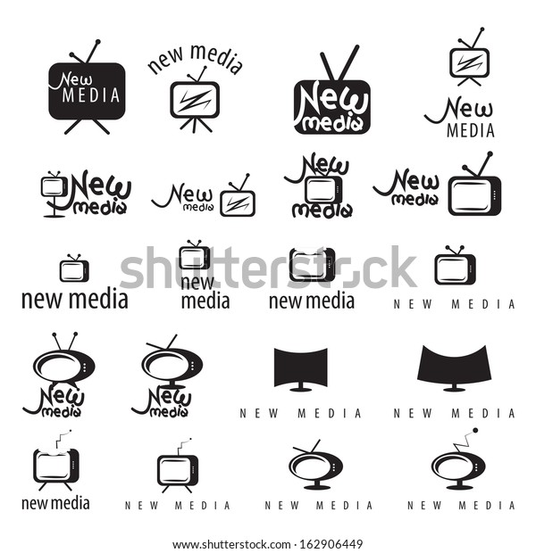 New Media Icons Set Isolated On Stock Vector (Royalty Free) 162906449 ...
